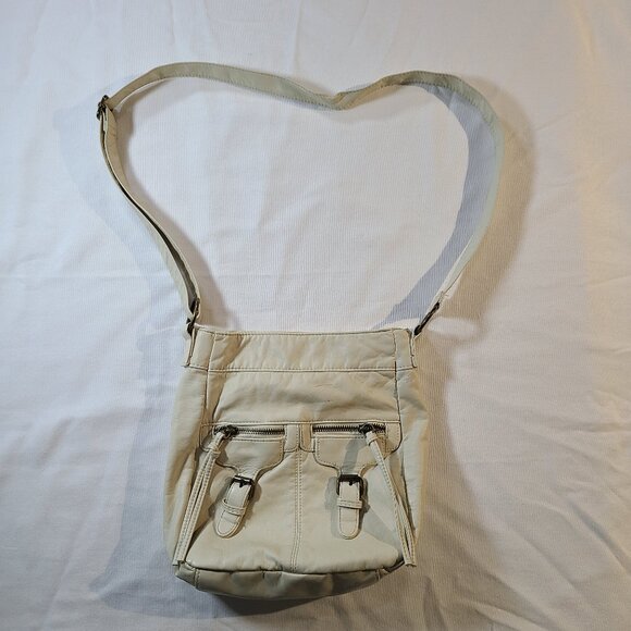 Mossimo Supply Co. | Bags | Mossimo Supply Co White Grunge Crossbody ...